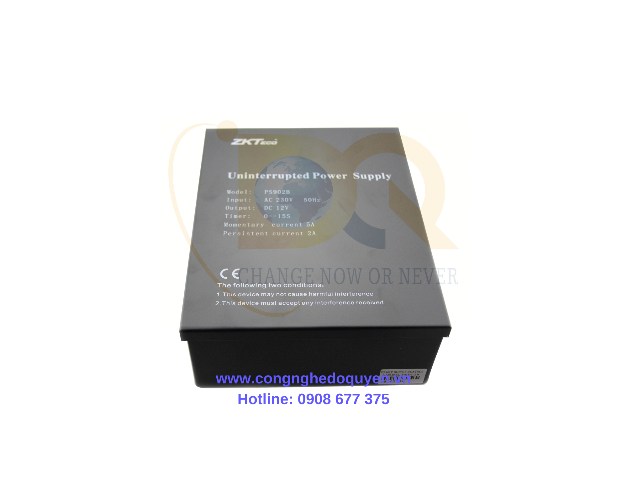 Bộ lưu điện cho kiểm soát ra vào ZKTeco PS-902B Hàng chính hãng Đỗ Quyên