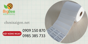 Giấy decal nhiệt in mã vạch 35x22 2 tem/hàng giá rẻ