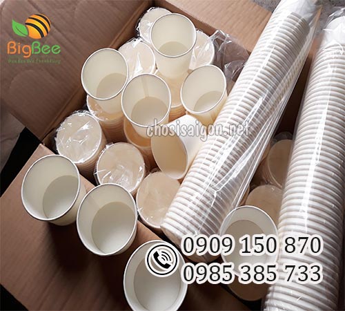 Tô giấy trắng 390ml đựng chè, sữa chua, kem giá rẻ