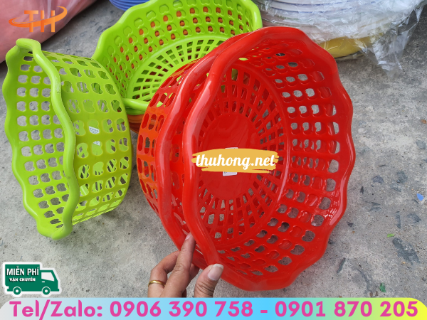 Phân Phối Rổ Nhựa Tròn, Rổ Nhựa Chữ Nhật Đồ Gia Dụng Giá Rẻ