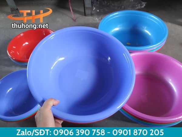 Giao Sỉ Thau Nhựa Vuông Thau Nhựa Tròn Nhiều Màu Đủ Kích Thước