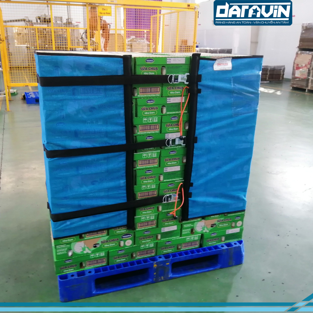 THỬ NGHIỆM LƯỚI QUẤN PALLET DARAVIN TẠI NHÀ MÁY SỮA VINAMILK SÀI GÒN