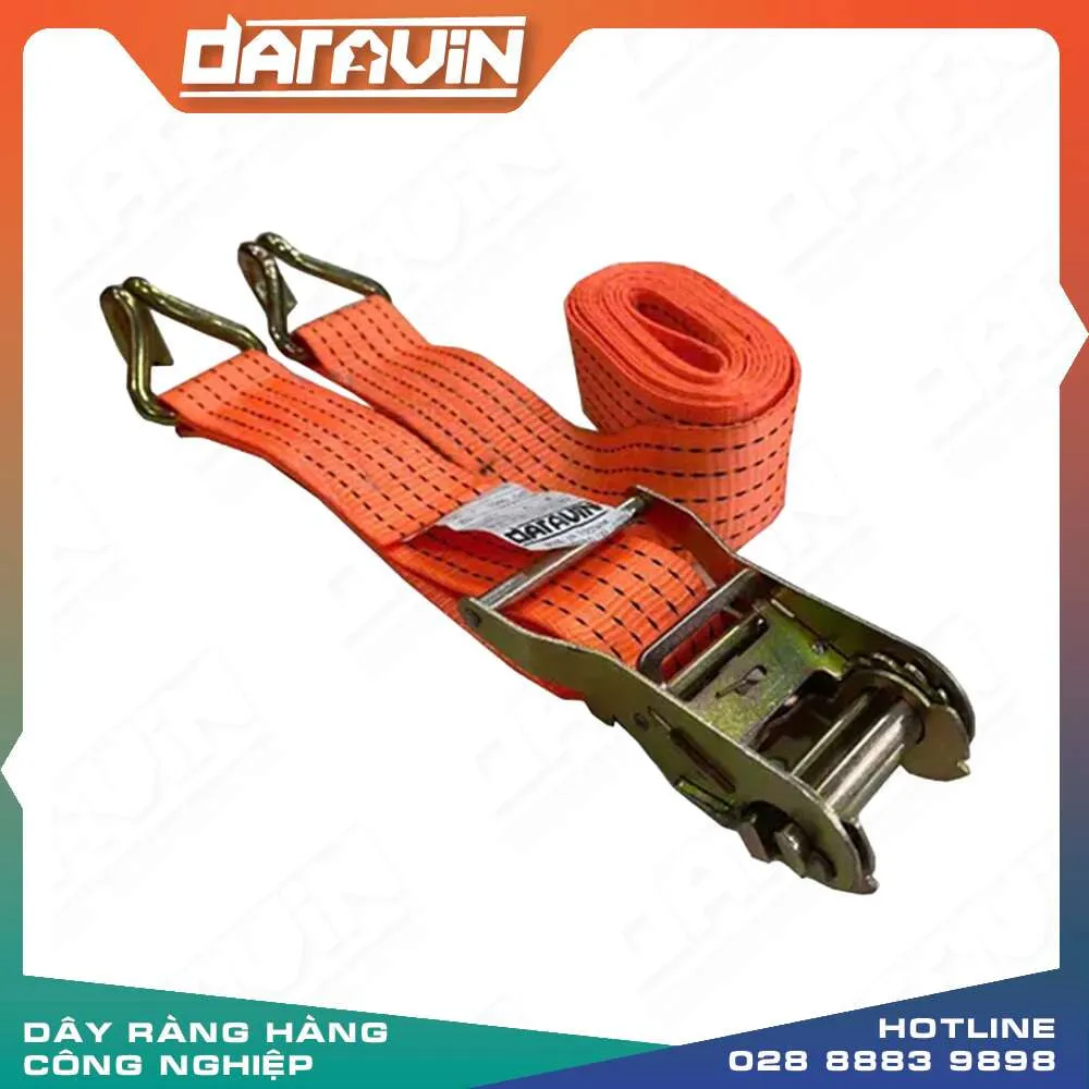 Dây tăng đơ chằng hàng bản 50mm tải 2 tấn móc J