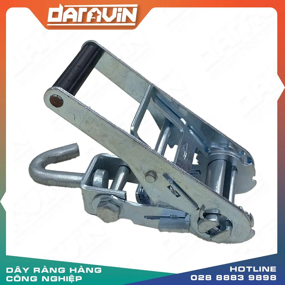 Khóa tăng đơ móc J xoay bản 50mm tải 5 tấn