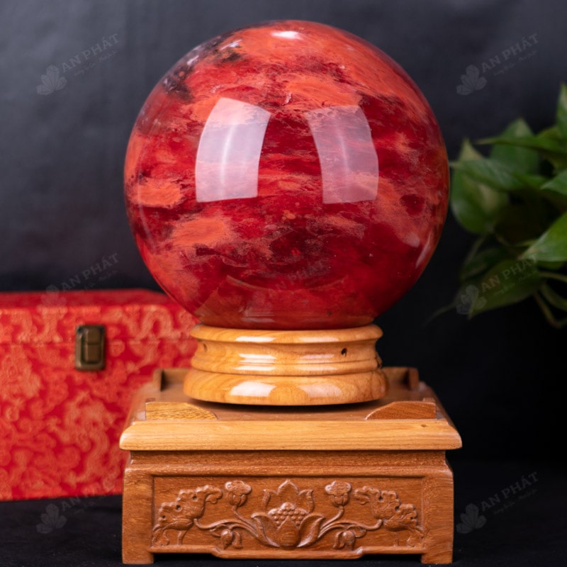 Quả Cầu Đá Núi Lửa Đỏ - 16,7 Kg - M0346167