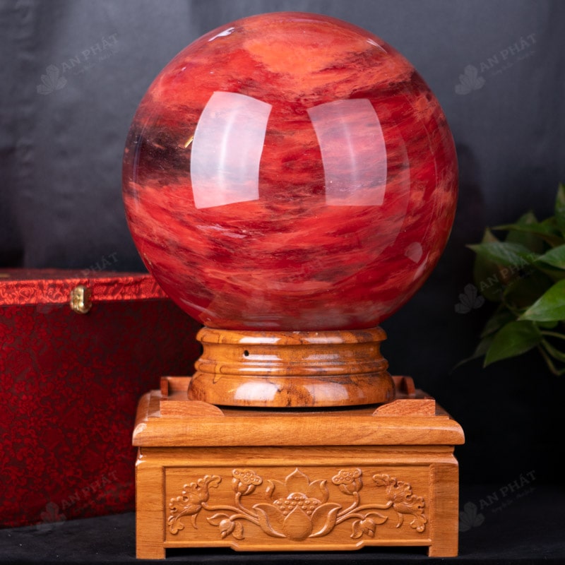 Quả Cầu Đá Núi Lửa Đỏ - 39,6 Kg - M0346396