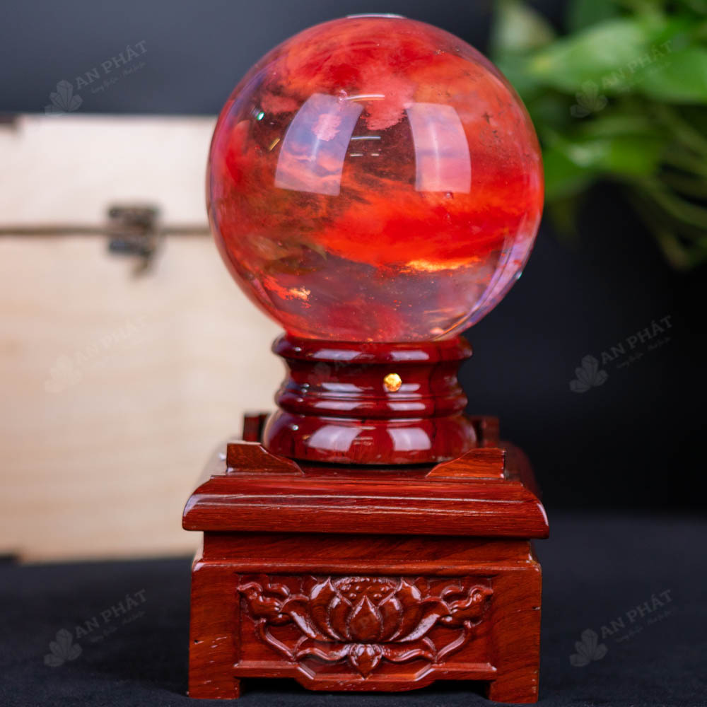 Quả Cầu Đá Núi Lửa Đỏ - 2,4 Kg - M215724