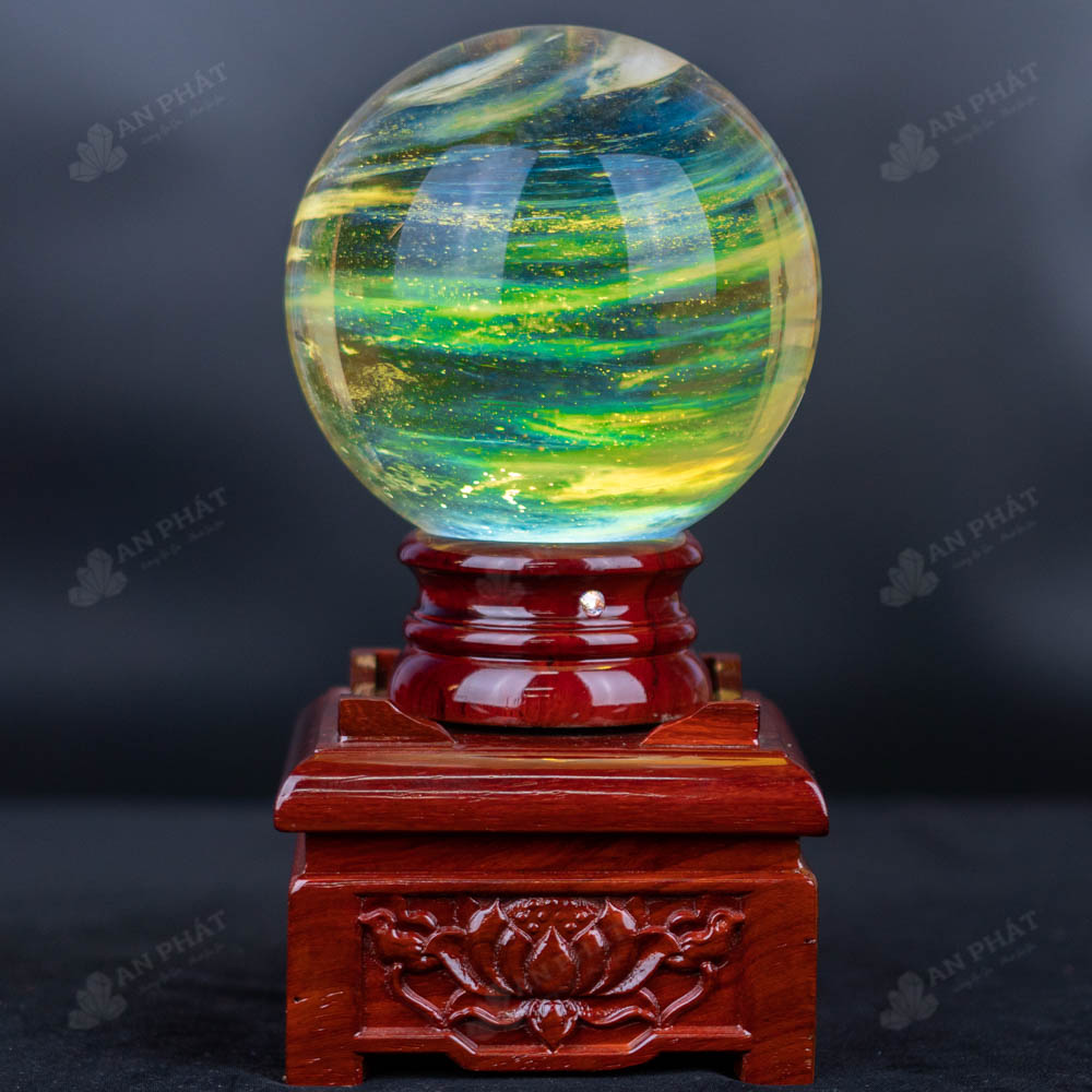 Quả Cầu Đá Núi Lửa Vàng - 2,7Kg - M215527