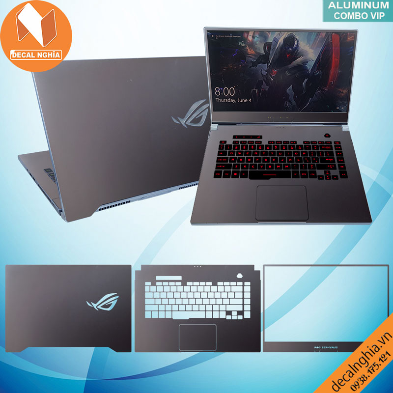 Aluminum dán laptop Asus Zephyrus GU502G