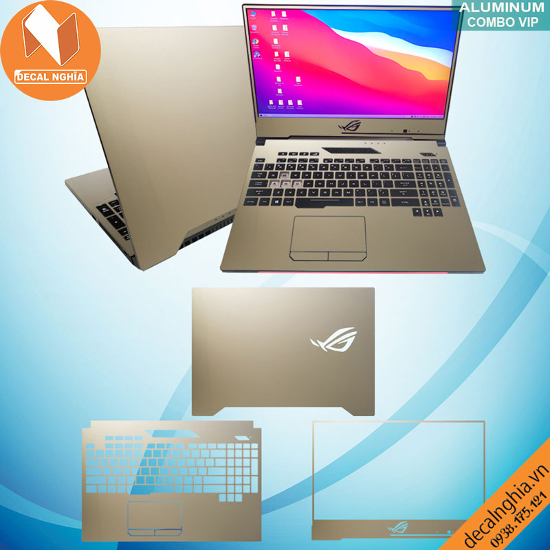 Aluminum dán laptop Asus Rog Strix Scar II GL504G