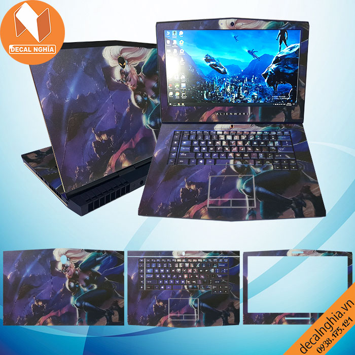 Aluminum Skin dán Laptop Alienware 15R4
