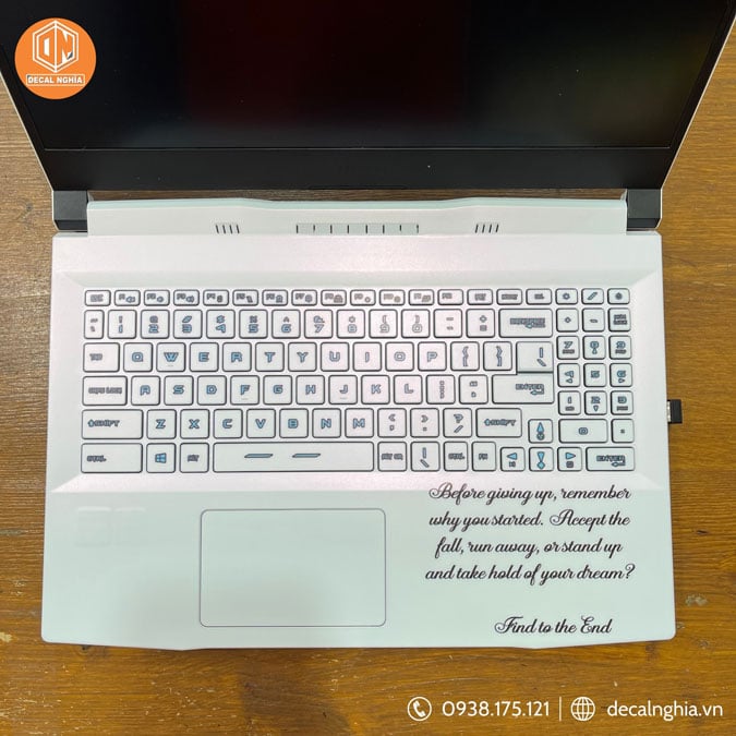 Dán bàn phím laptop ĐẸP - ĐỘC - LẠ chắc chắn bạn chưa thấy ở đâu