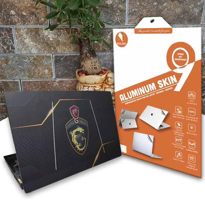 Aluminum skin dán laptop MSI GE75 Raider