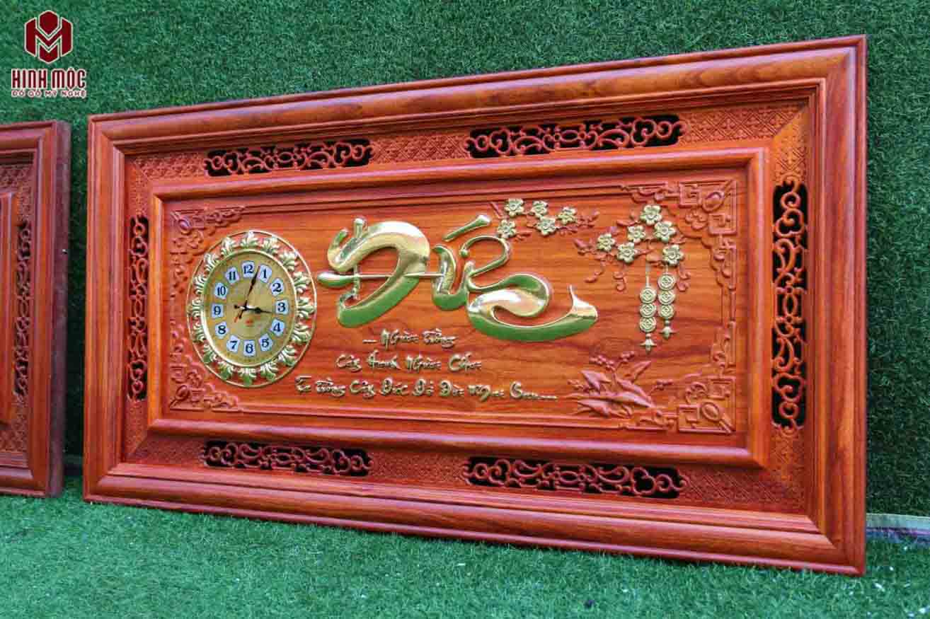 Đồng hồ gỗ chữ Đức | 3 mẫu đồng hồ gỗ treo tường đẹp!