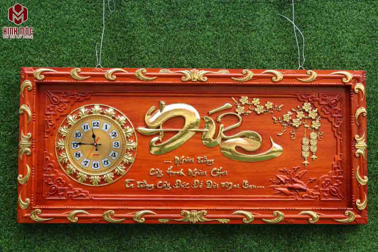 Đồng hồ gỗ chữ Đức | 3 mẫu đồng hồ gỗ treo tường đẹp!