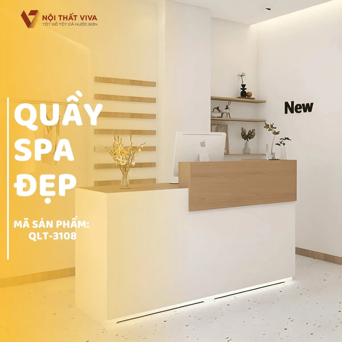 10+ mẫu quầy lễ tân spa hiện đại, chuẩn gu thẩm mỹ spa cao cấp