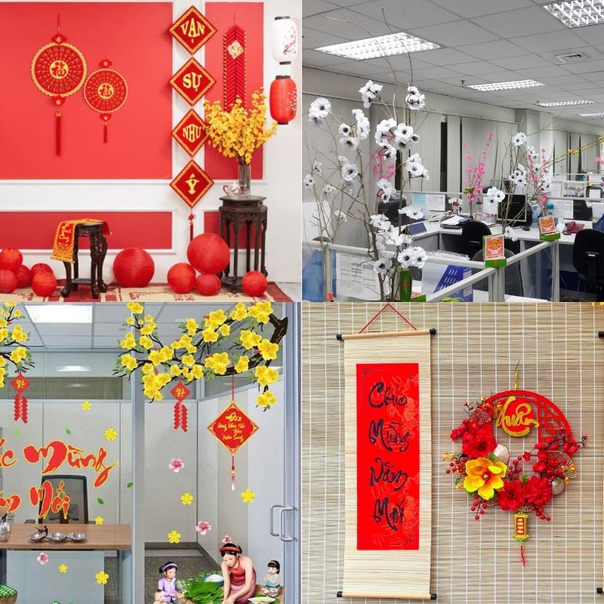 55+ Cách trang trí tết văn phòng 2026 đẹp, tiết kiệm chi phí nhất