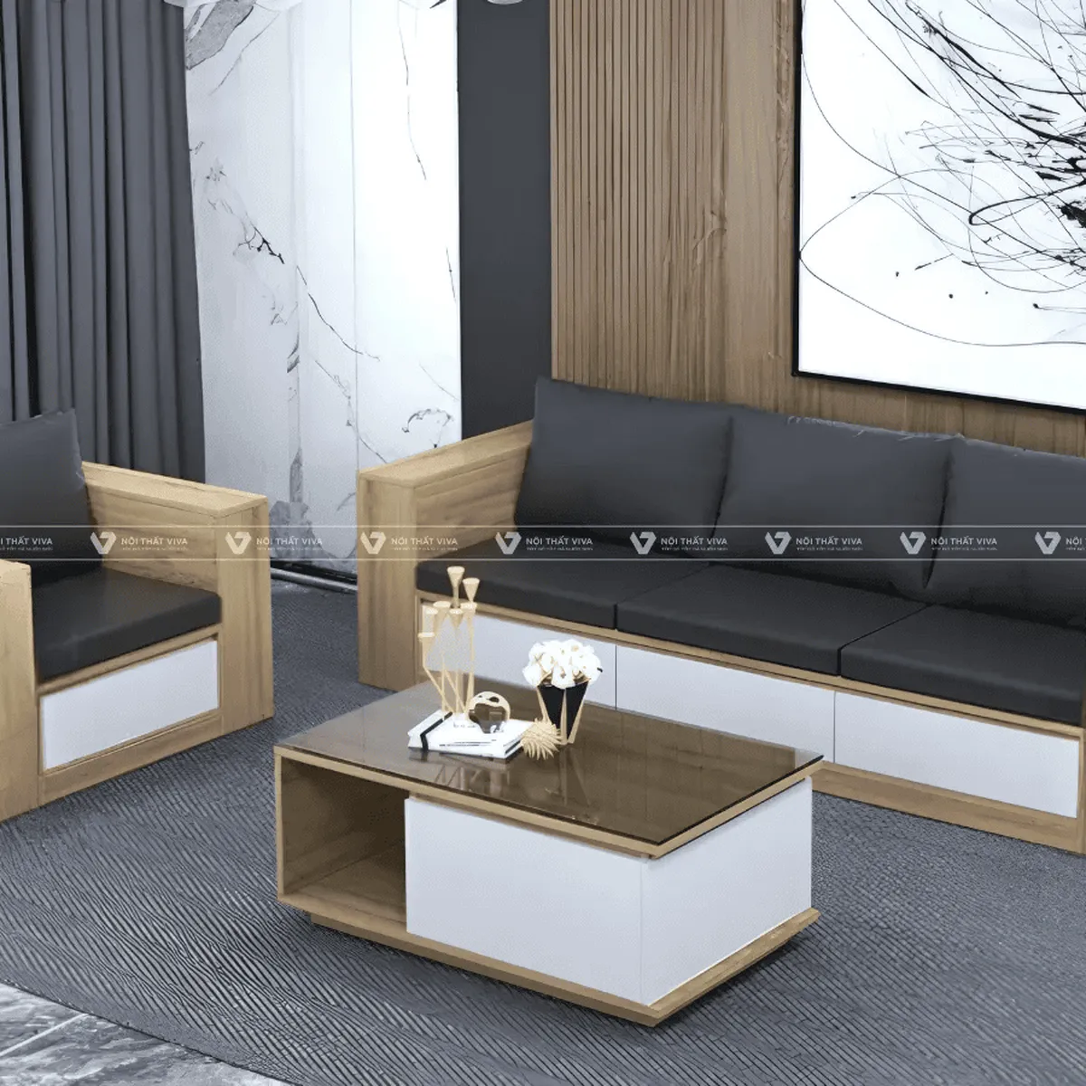 Sofa gỗ công nghiệp là gì? Tất tần tật những điều bạn nên biết!