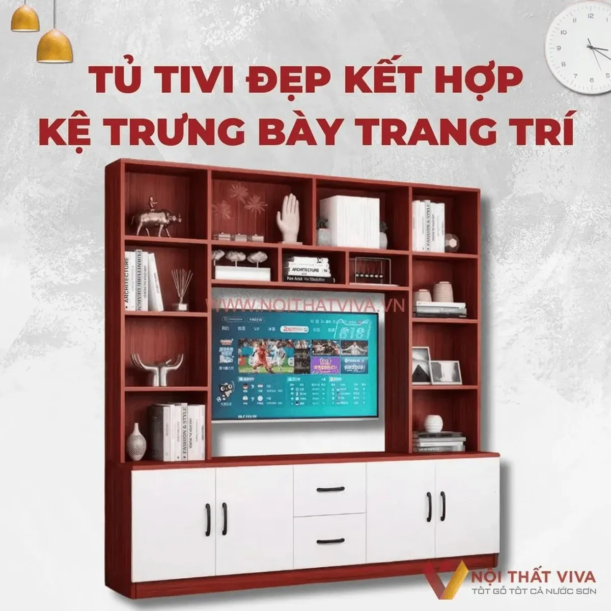 30+ Tủ Tivi Gỗ Phòng Khách Đẹp Hiện Đại | Giá Tốt 10/2025, Trả Góp 0%