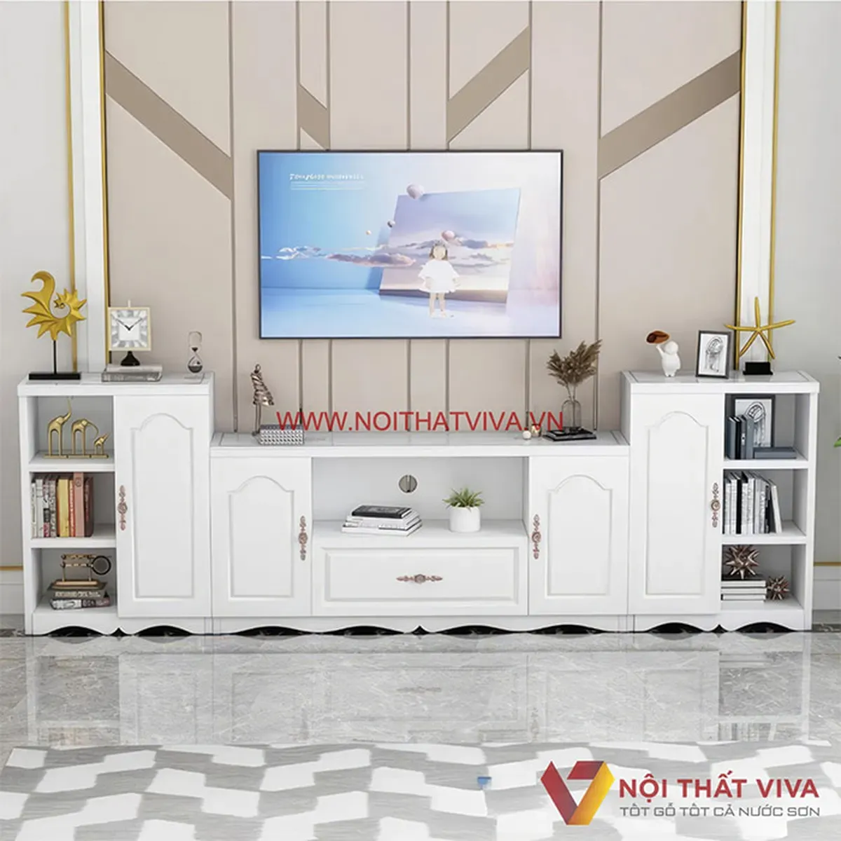 30+ Tủ Tivi Gỗ Phòng Khách Đẹp Hiện Đại | Giá Tốt 10/2025, Trả Góp 0%