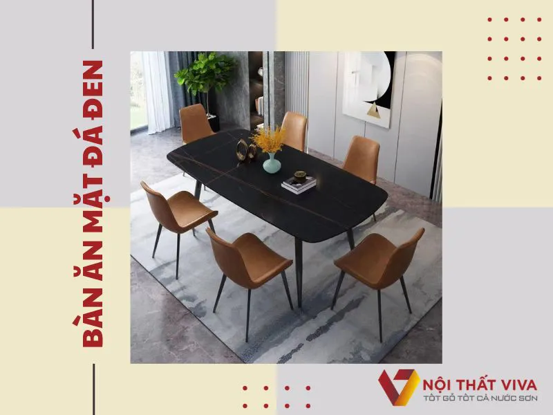 Bàn Ăn Mặt Đá Đen Có Những Mẫu Nào Đẹp, Giá Rẻ? Báo Giá Tiết Kiệm Nhất
