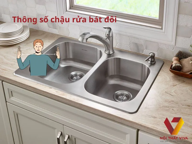 Cập Nhật Thông Số Chậu Rửa Bát Đôi Đẹp Đúng Chuẩn, Thịnh Hành Nhất