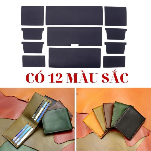 Phôi Làm ví da handmade đã lạng mỏng và đục lỗ sẵn