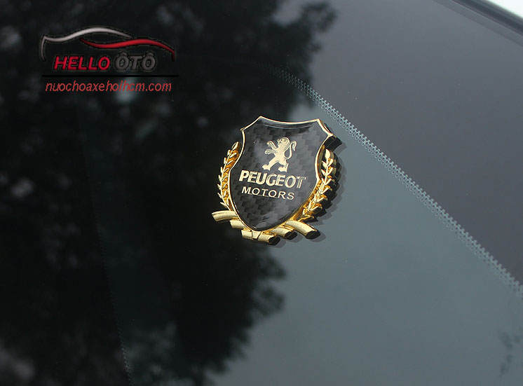 Logo Peugeot 5008 3008 Vàng Đồng Dán Kính