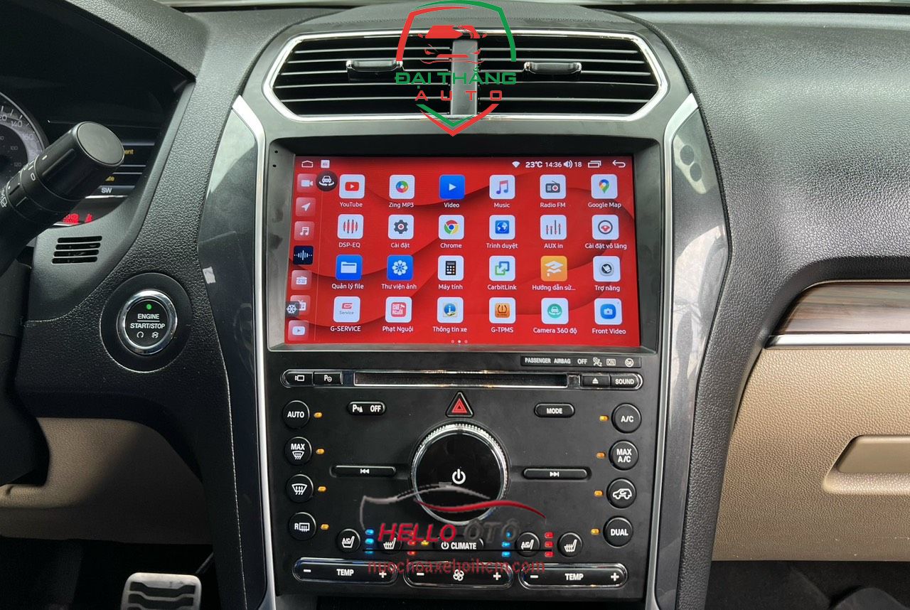 MÀN HÌNH Ô TÔ THÔNG MINH GOTECH GT360 BASE LẮP FORD EXPLORER 2020 - 2022