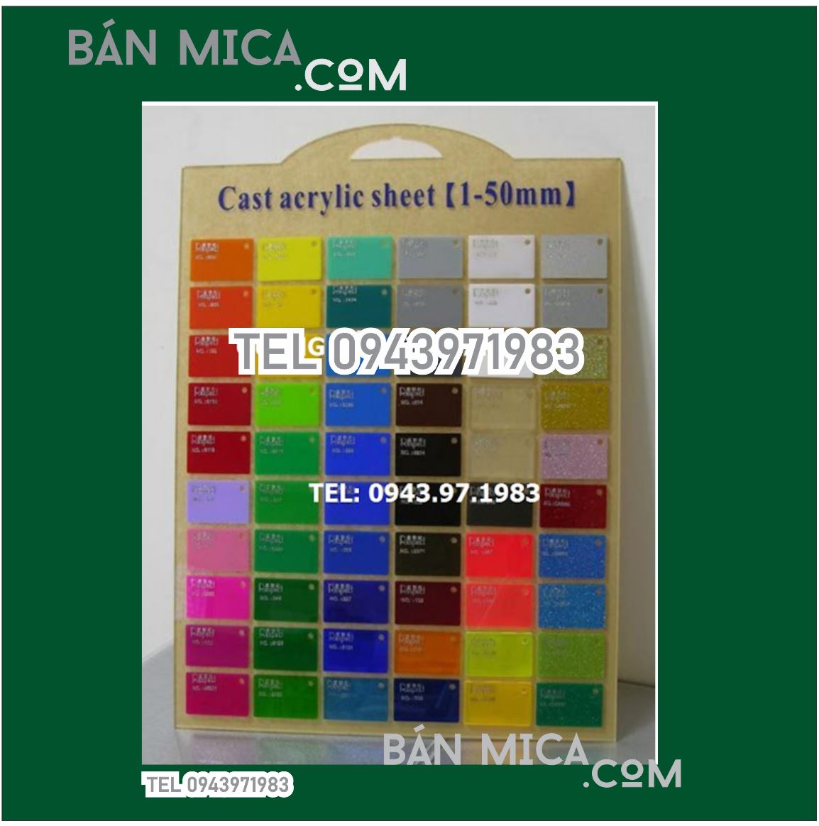 Mã màu mica là hệ thống phân loại màu sắc của mica | BÁN MICA.COM