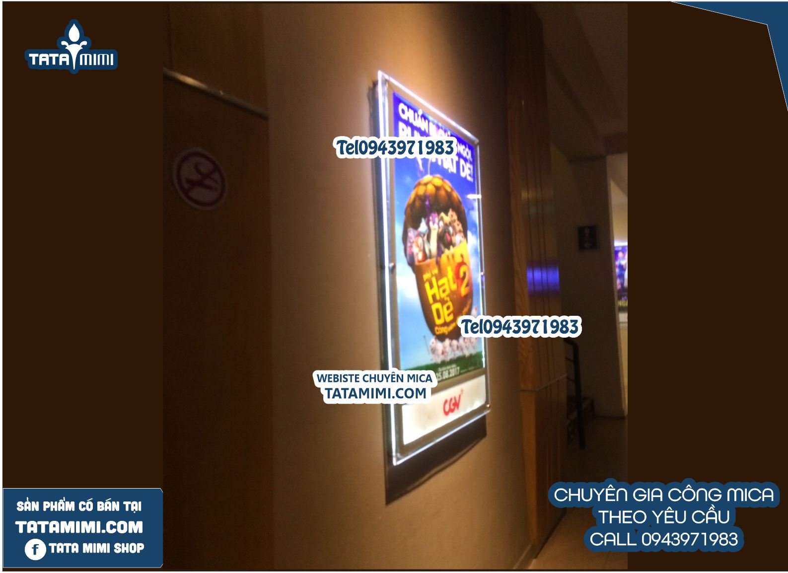 Biển tranh trong khung led các kích thước tại Tatamimi.com