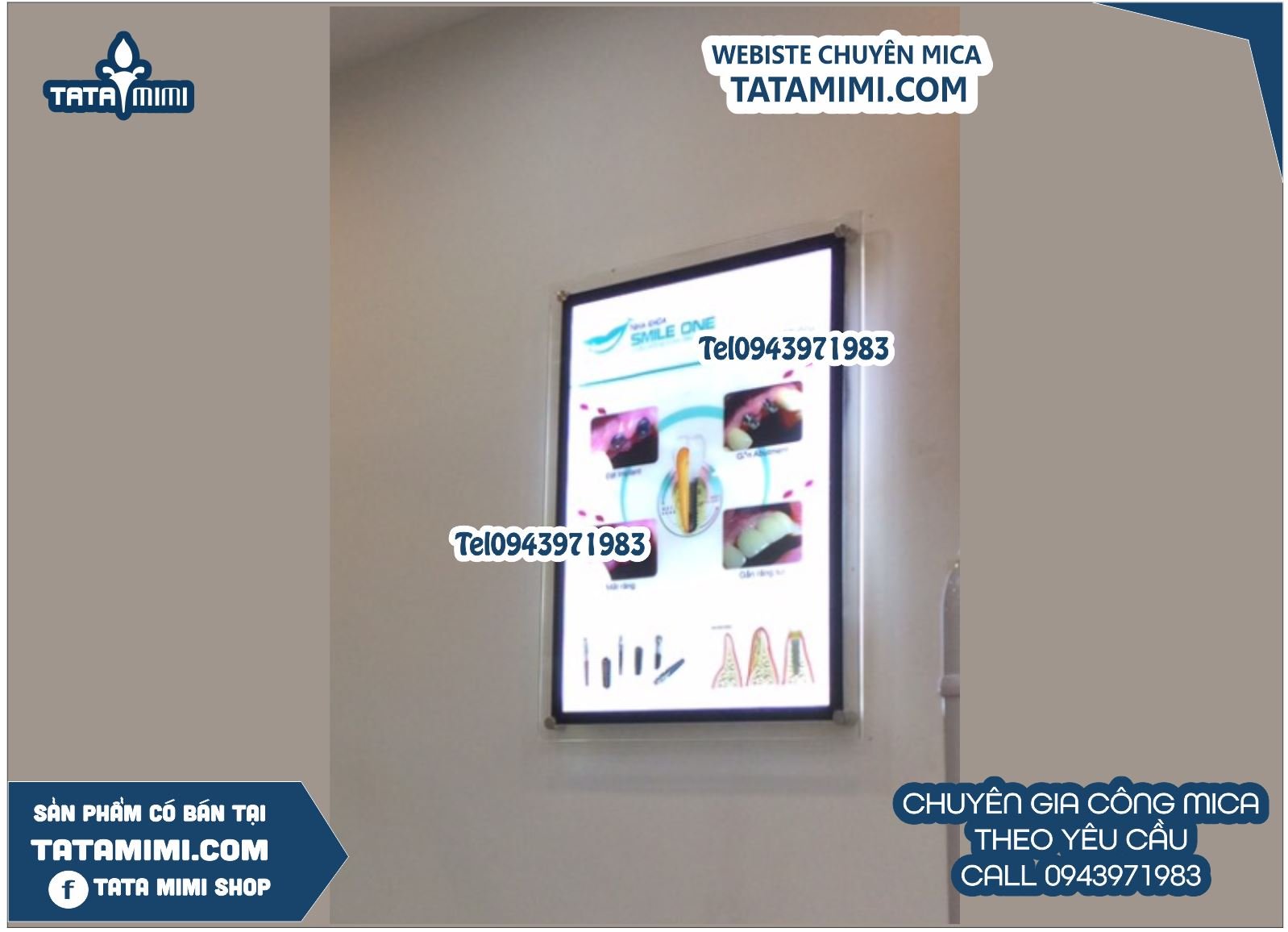 Biển tranh trong khung led các kích thước tại Tatamimi.com