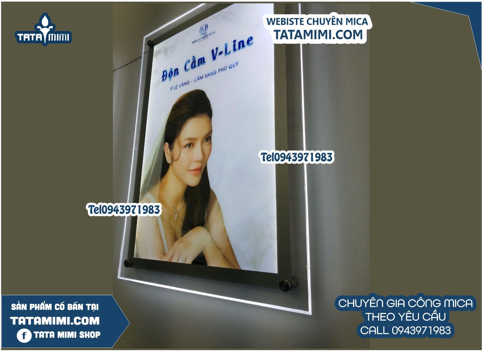 Khung quảng cáo – khung menu led phát sáng tại Tatamimi.com