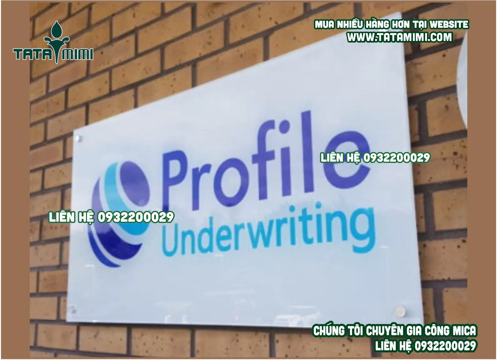 Kích thước backdrop treo quầy lễ tân tại Tatamimi.com