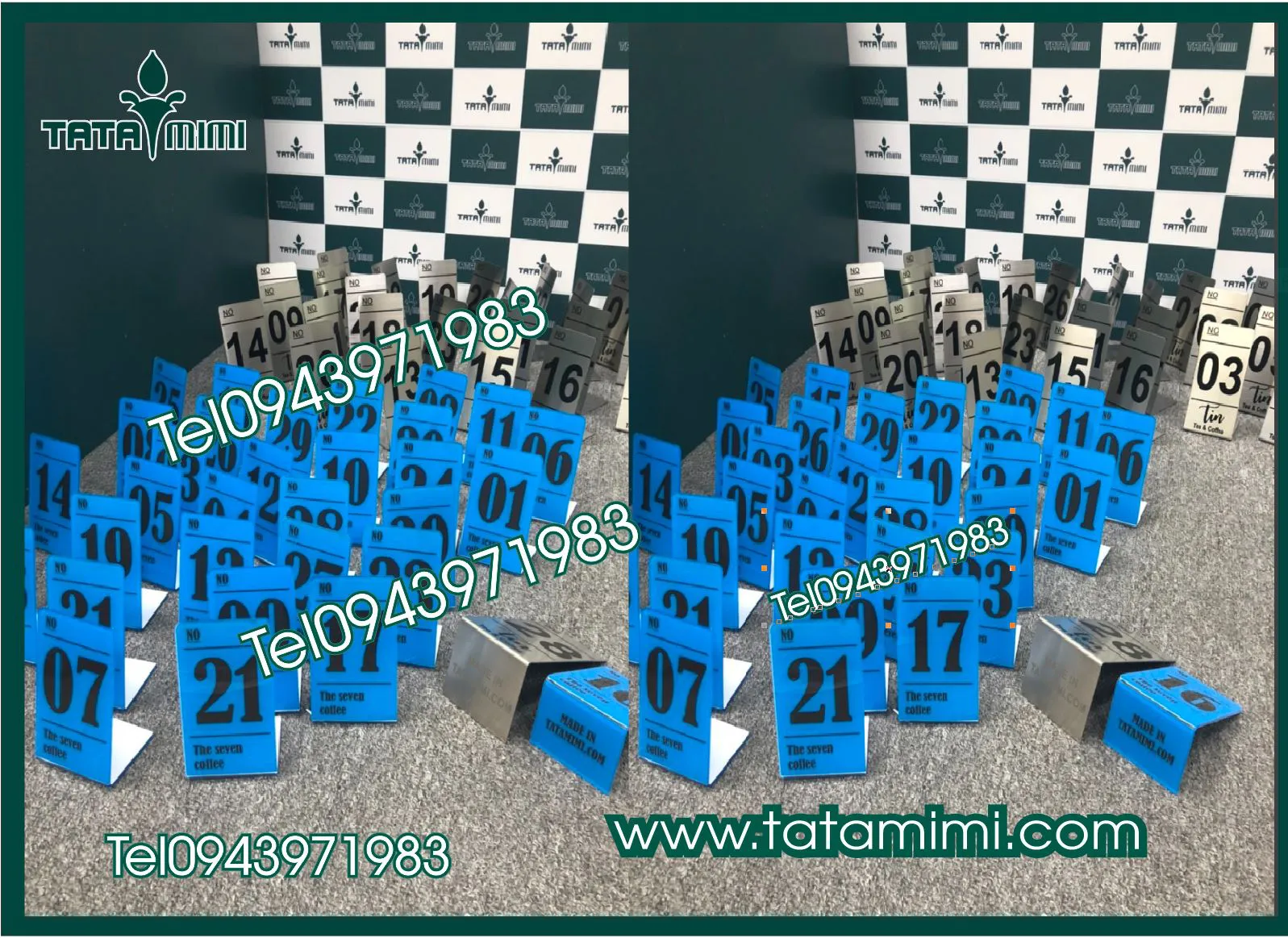 Thẻ cà phê - thẻ chữ L indecal tại Tatamimi.com