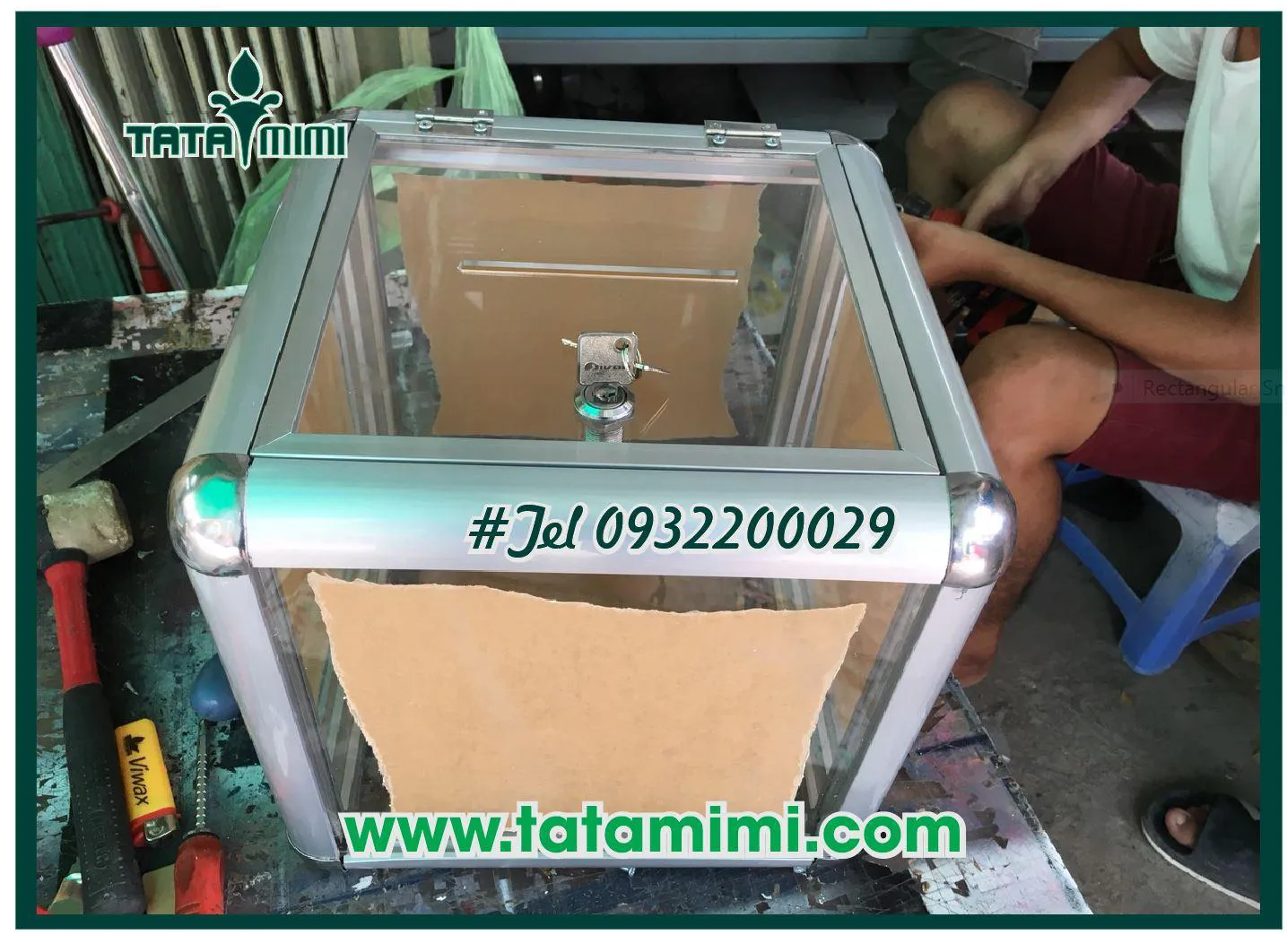 Hòm đựng phiếu từ mica tại Tatamimi.com