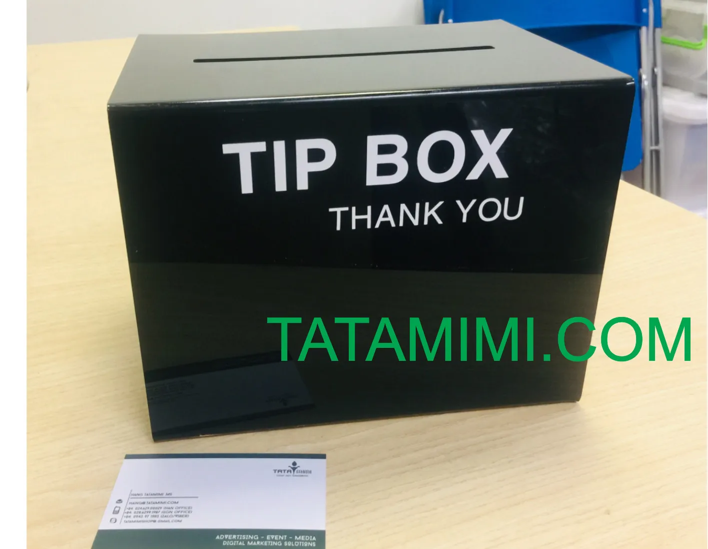 Thùng tip box in logo theo yêu cầu tại Tatamimi.com