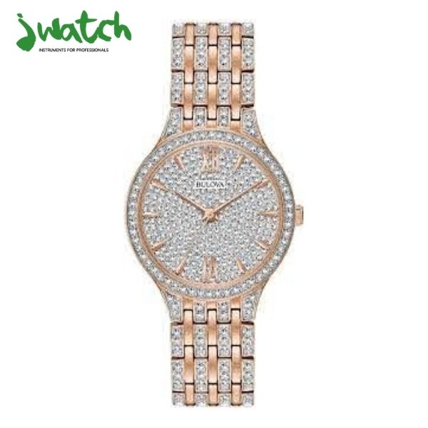 ĐỒNG HỒ NỮ BULOVA QUARTZ 98L235 DÂY KIM LOẠI