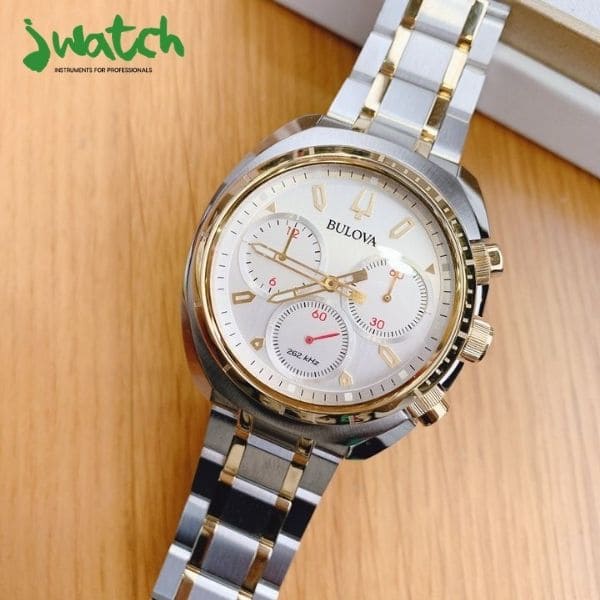 ĐỒNG HỒ NAM BULOVA QUARTZ CHRONOGRAPH 98A157 DÂY KIM LOẠI