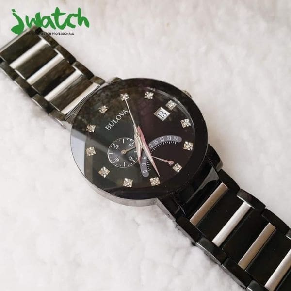 ĐỒNG HỒ NAM BULOVA QUARTZ CHRONOGRAPH 98D109 DÂY KIM LOẠI