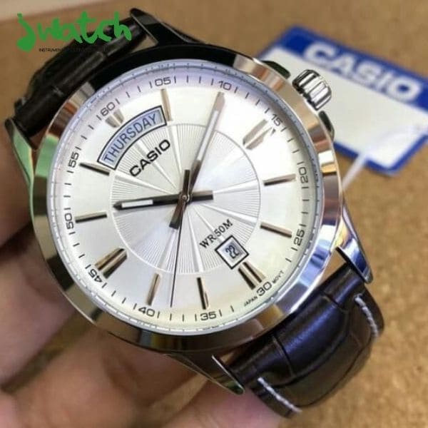 ĐỒNG HỒ NAM CASIO QUARTZ MTP-1381L-7AVDF DÂY DA