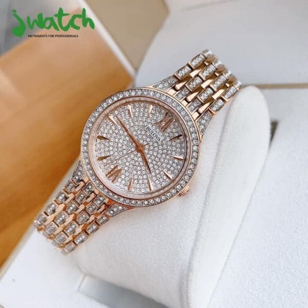 ĐỒNG HỒ NỮ BULOVA QUARTZ 98L235 DÂY KIM LOẠI