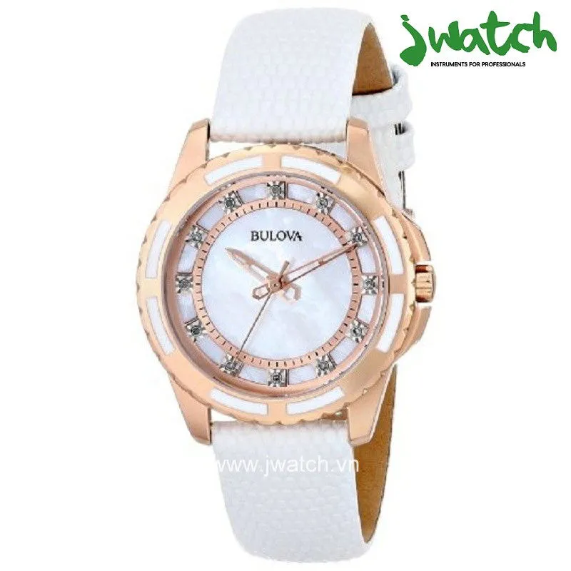 ĐỒNG HỒ BULOVA NỮ 98P119 DÂY DA