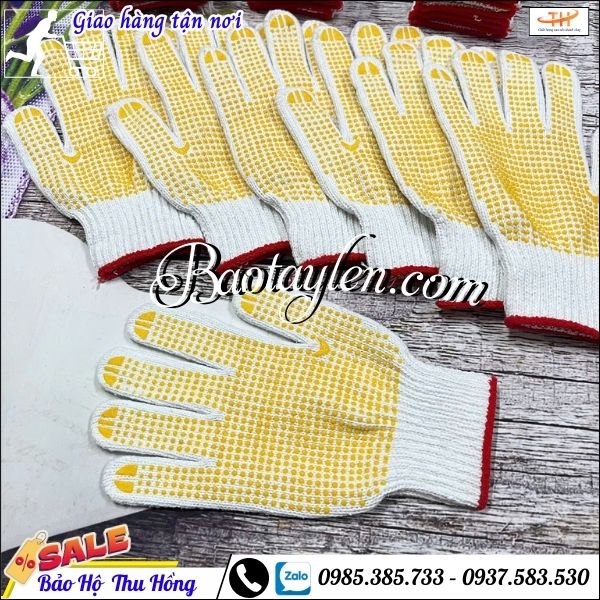 Găng tay len hạt nhựa 85g giá rẻ giao hàng nhanh
