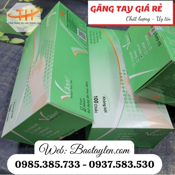 Nhà cung cấp găng tay y tế Vgloves không bột giá rẻ uy tín