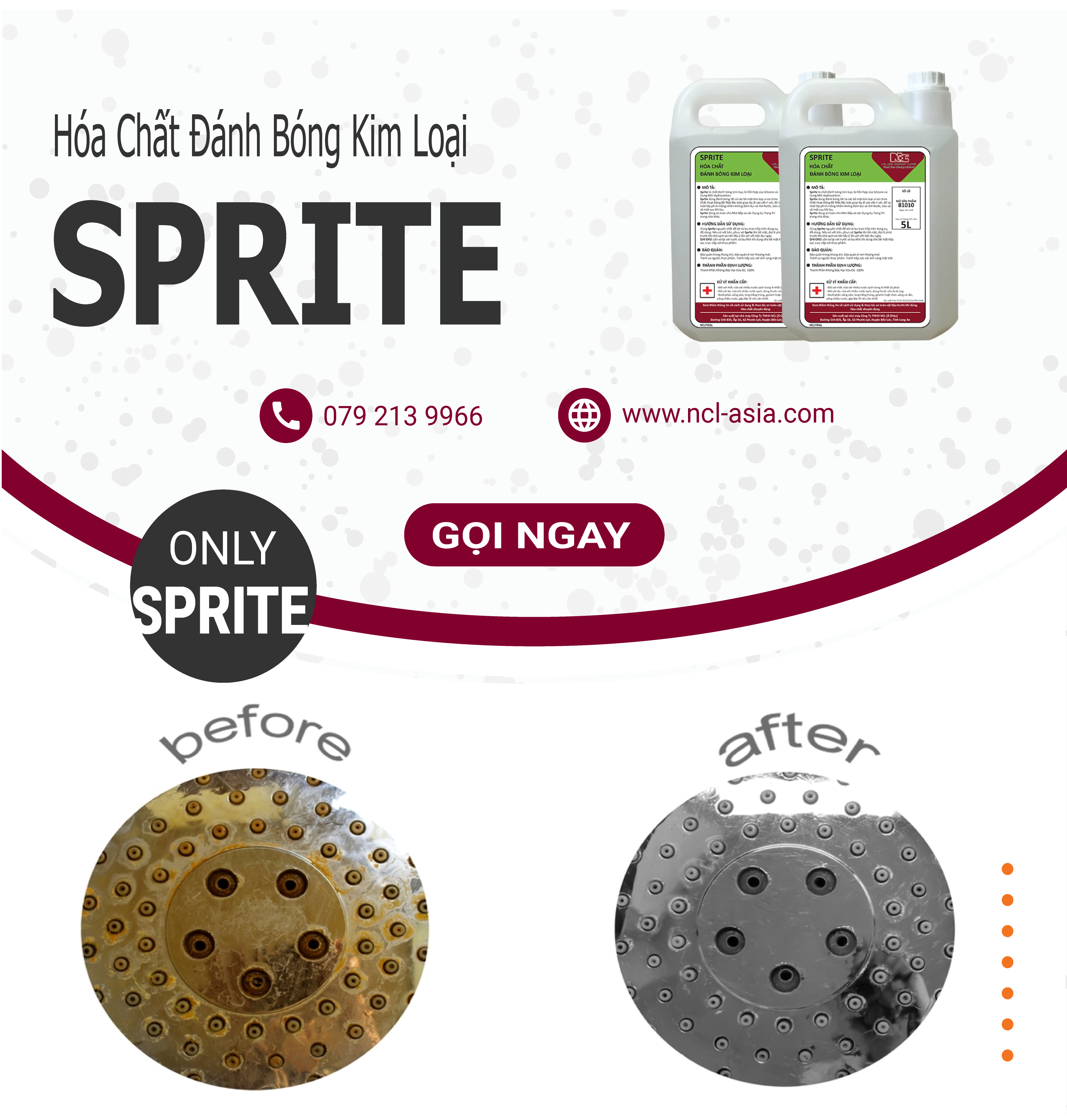 Hóa chất đánh bóng kim loại