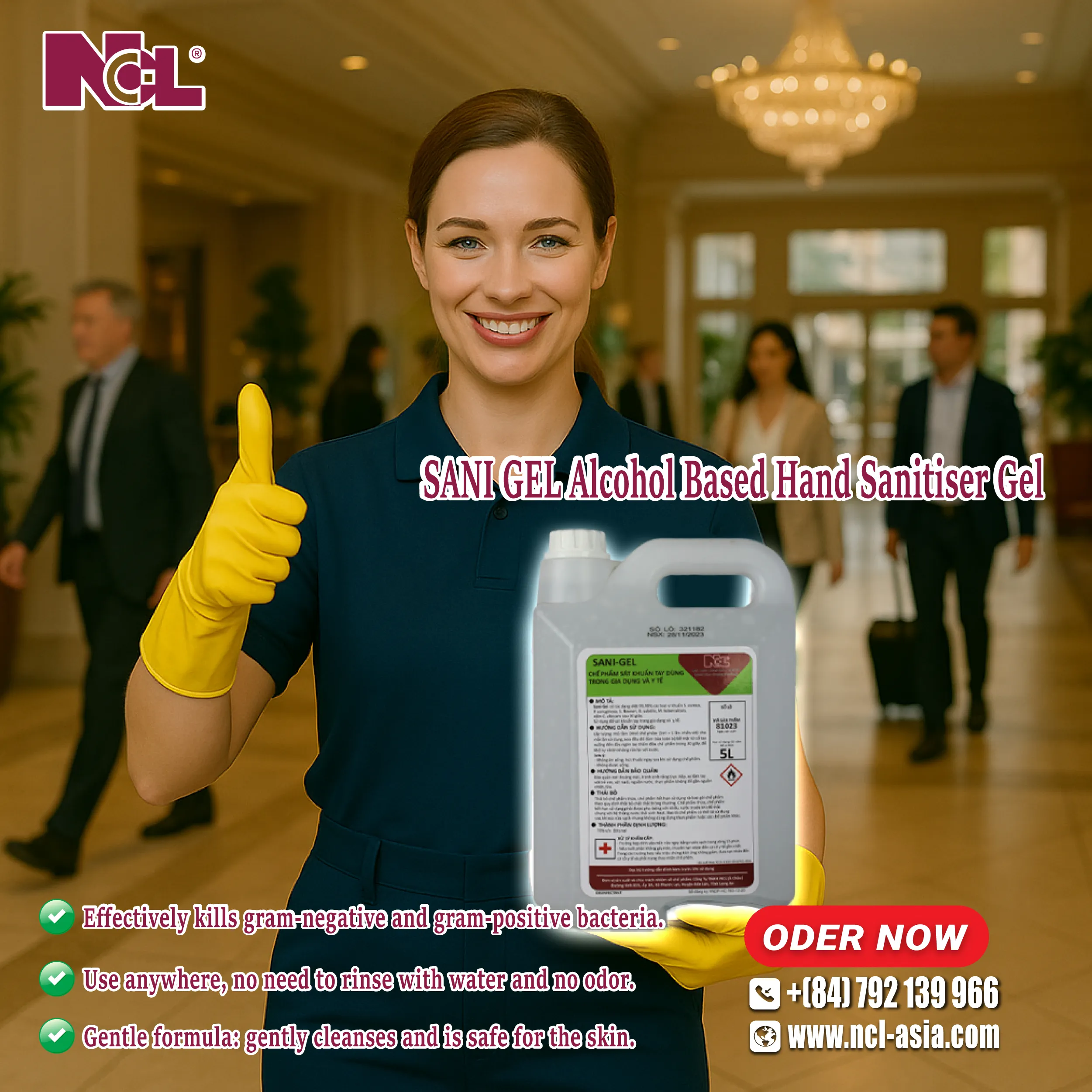 Enhance protection by washing your hands anytime