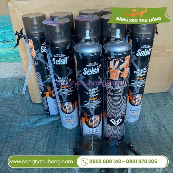 Keo bọt chống cháy Selsil B1 Fire Resistant Foam 750ml giá tốt chính hãng.