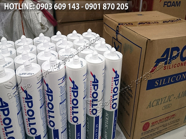 Keo silicone Apollo A100 dán đường viền cửa ra vào và cửa sổ