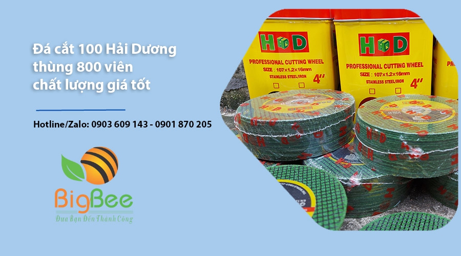 Đá cắt 100 Hải Dương thùng 800 viên chất lượng giá tốt